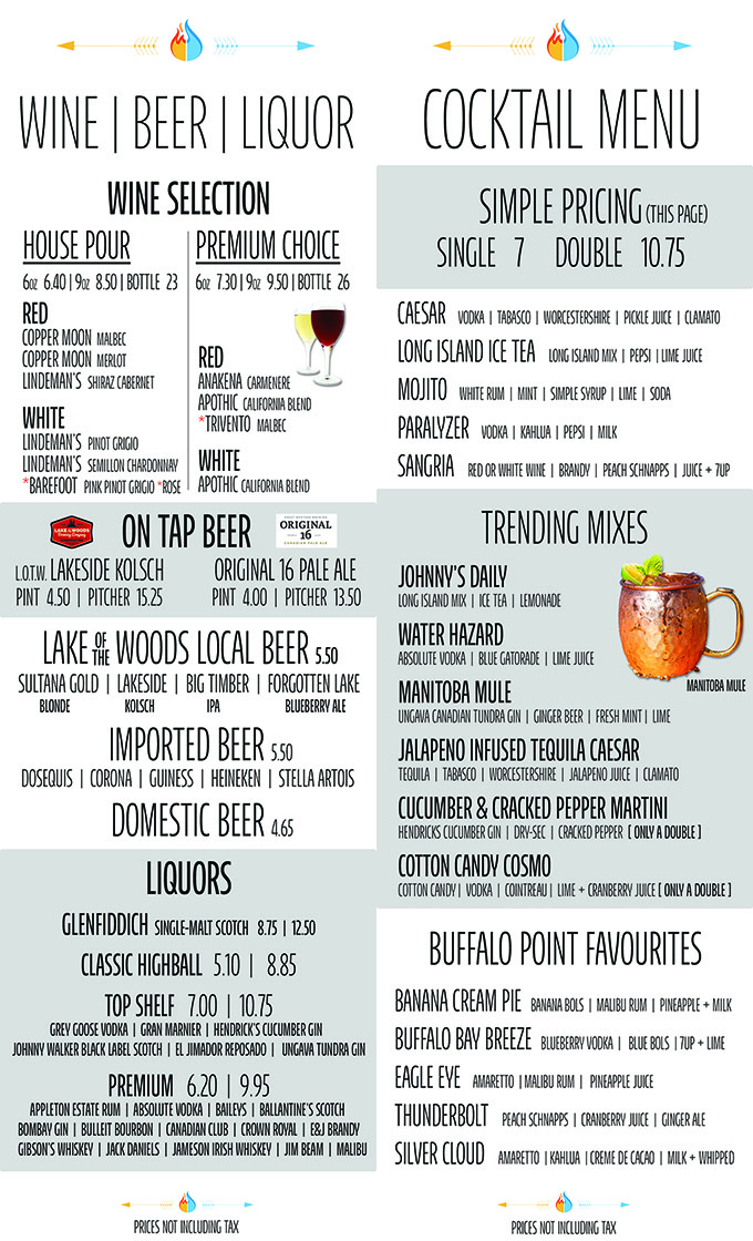 Buffalo Point Resort Hospitality Services - Dining, Playing & Relaxing